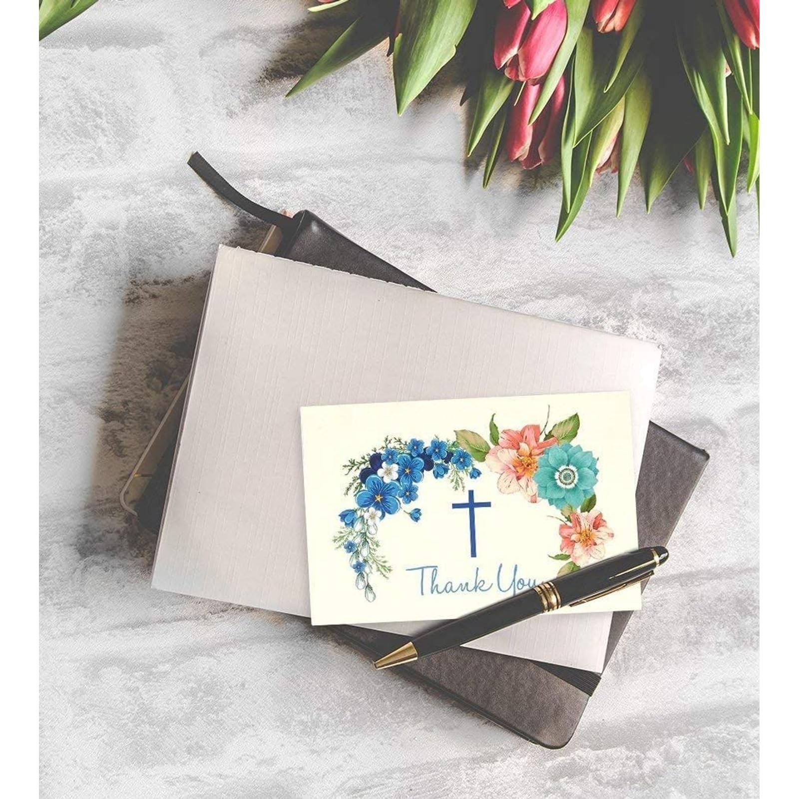 48 Pack Christian Thank You Cards With Envelopes, Bulk Baptism ...