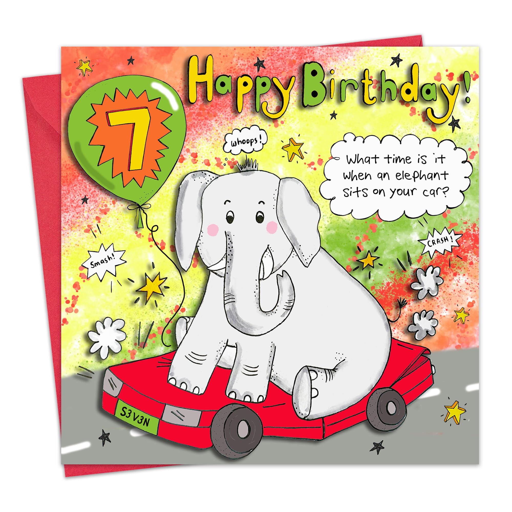 Amazon.com : Twizler 7th Birthday Card - Funny Joke Childrens Birthday ...