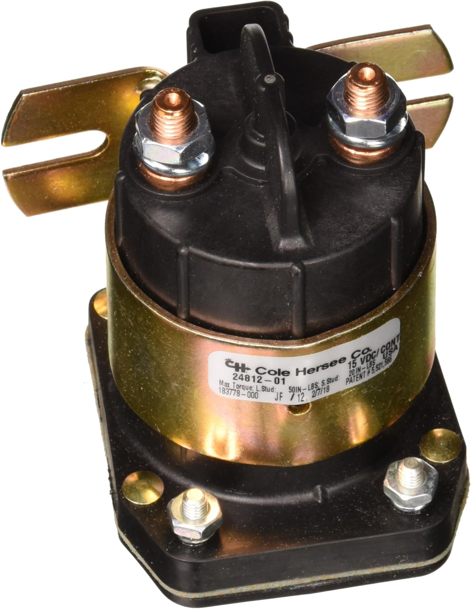 Amazon.com: Cole Hersee 24812-01-BX 12V 7.7 Ω Continuous Duty Solenoid : Automotive