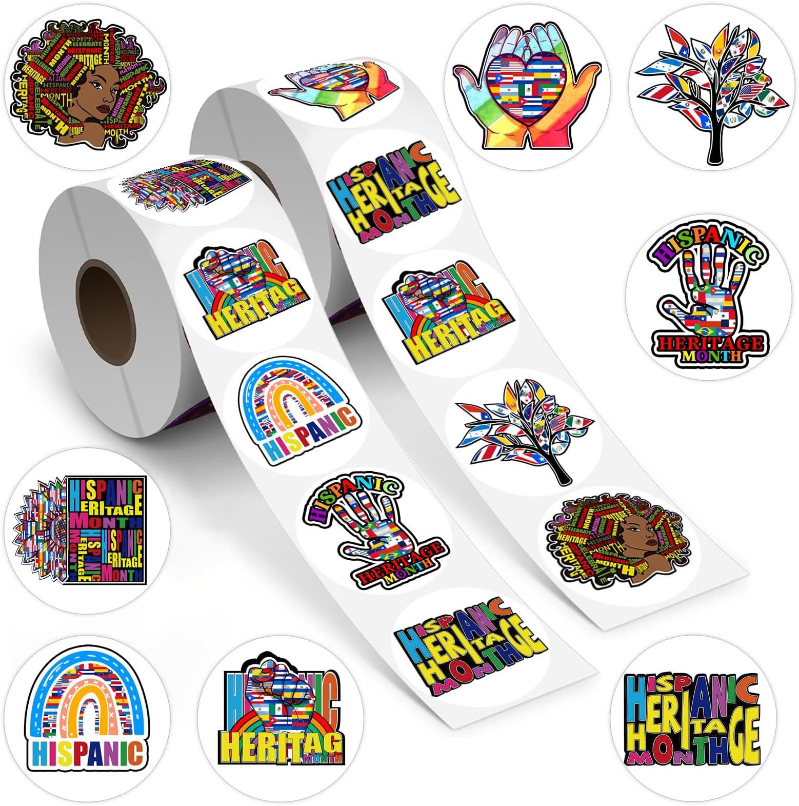 Amazon.com - National Hispanic Heritage Month Latin Countries Flags ...