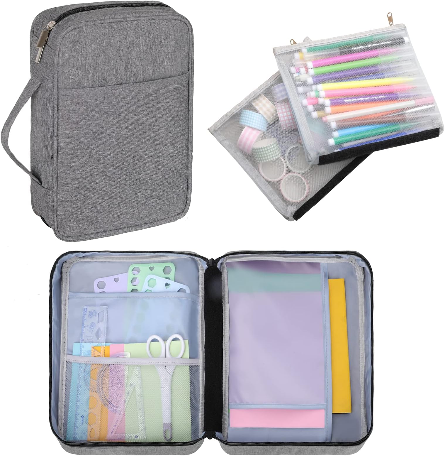 Amazon.com : Dofilachy Journal Supplies Storage Case,Journal Case with ...