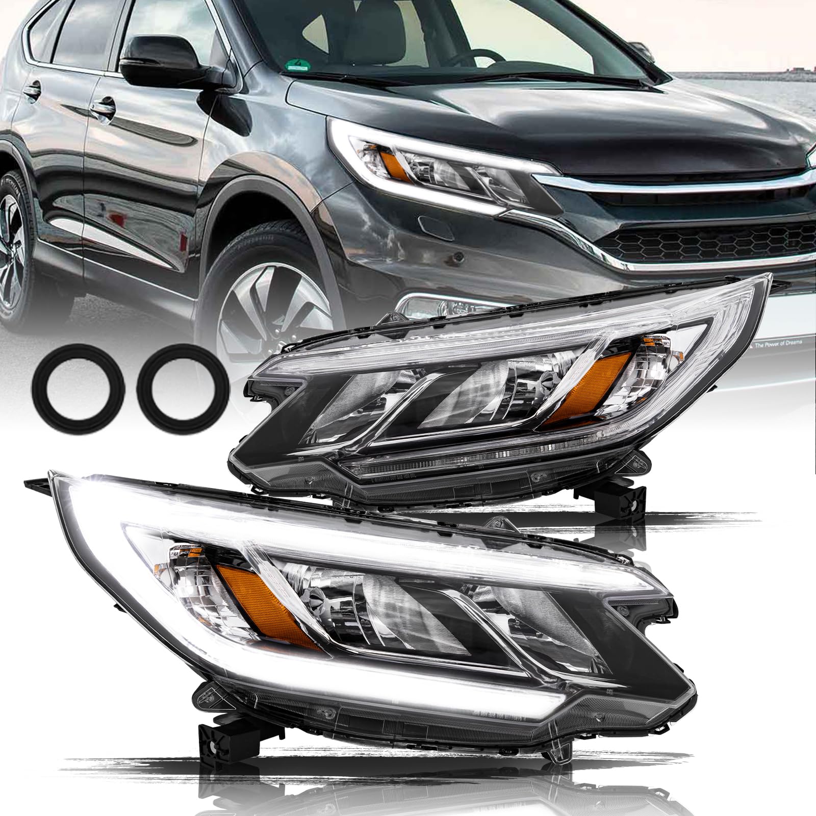Snapklik.com : Aosky OE Style Headlight Assembly Set Compatible