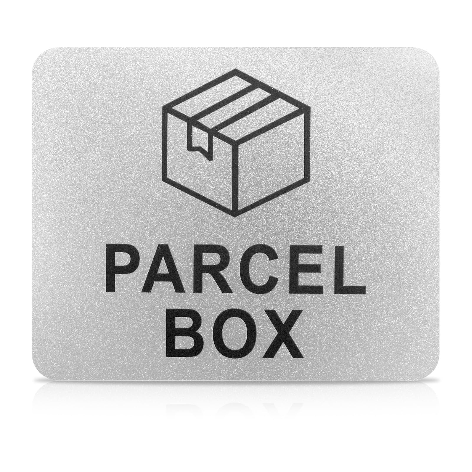 Parcel Box Sign Silver Parcel Delivery Sign Self Adhesive Acrylic ...