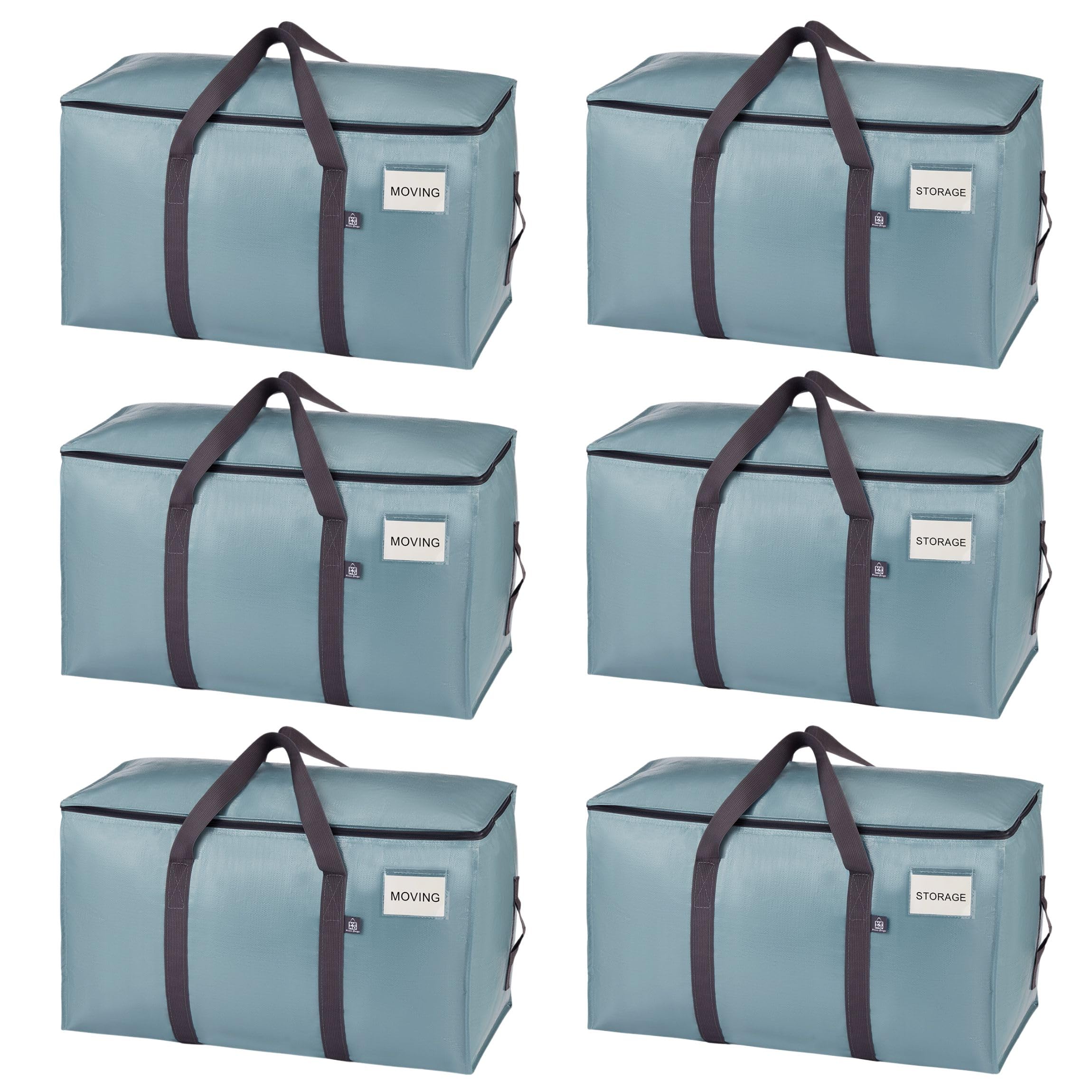 Amazon.com: VENO 6 Pack Moving Bags & Large Christmas Storage Bins with ...