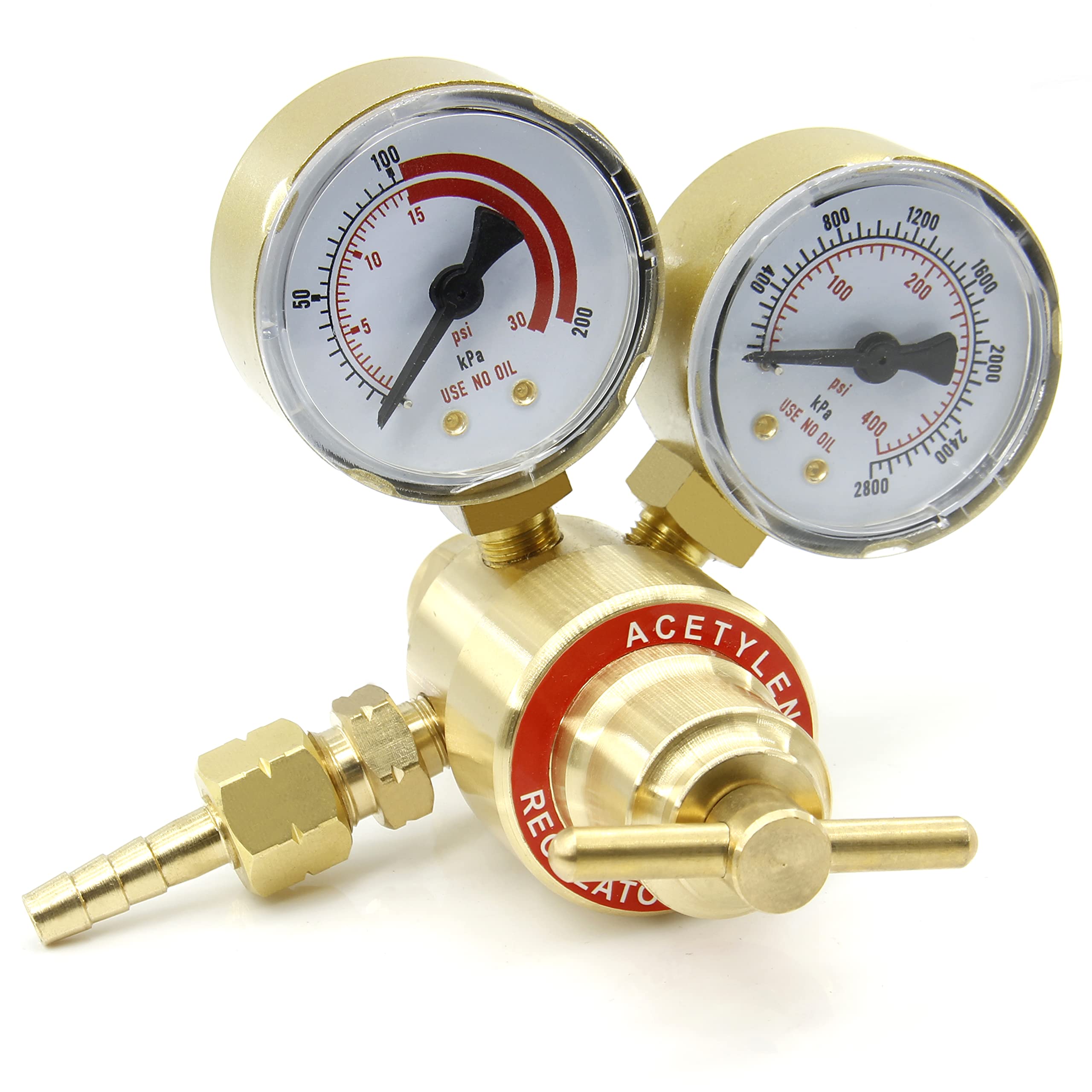 Buy RX WELD Acetylene Regulator Welding Gas Gauges CGA 200 Rear Inlet