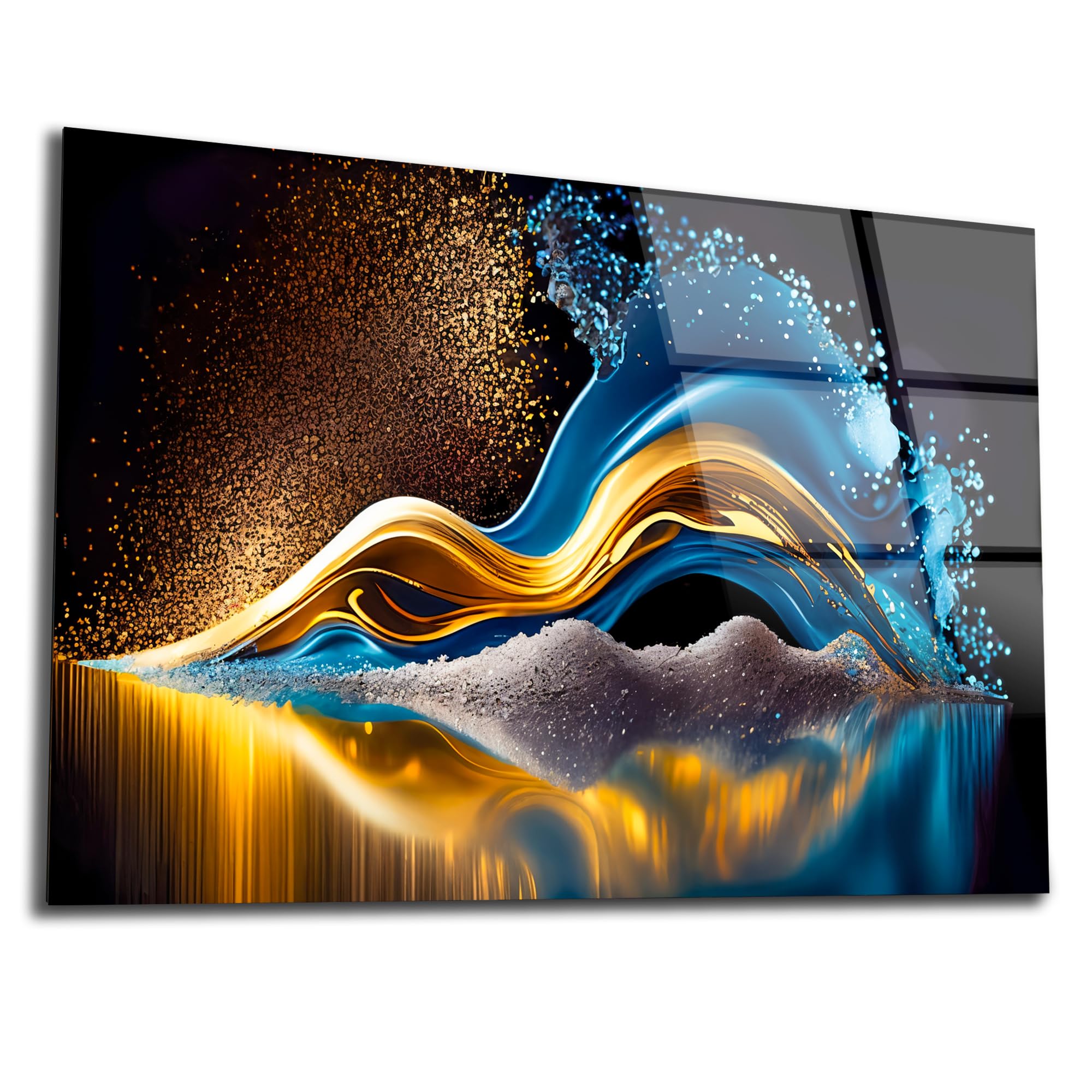 Amazon.com: SpiritualHands Colorful Abstract Printed Tempered Glass ...