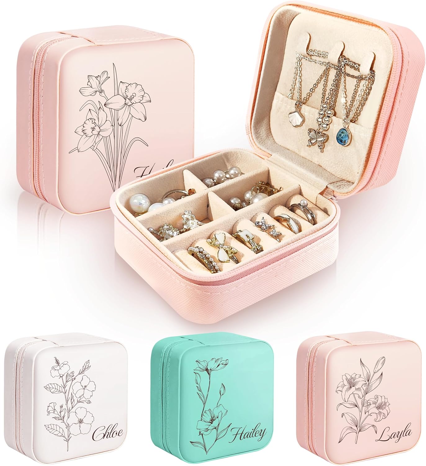 Amazon.com: Caramel Sweet Life Jewelry Box | Personalized Jewelry ...