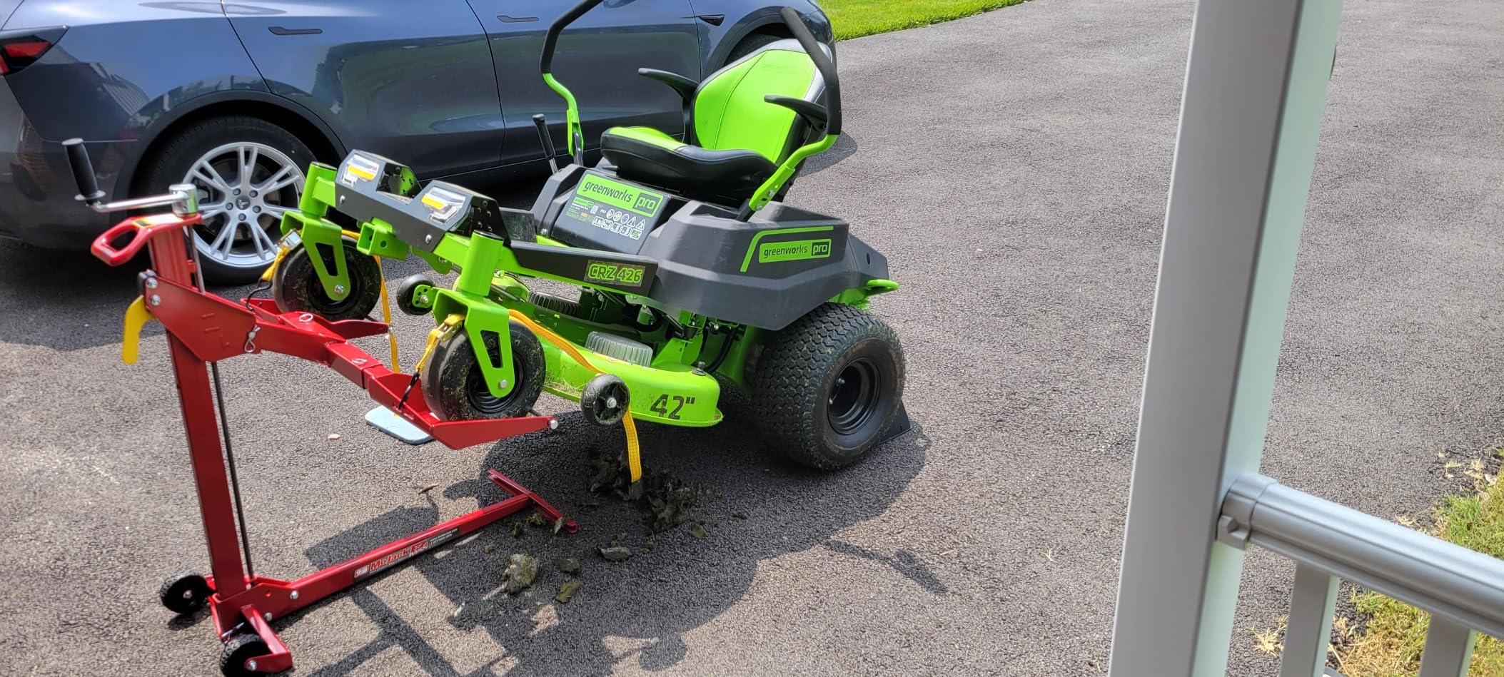 $50/mo - Finance MoJack EZ Max - Riding Lawn Mower Lift, 450lb Lifting ...