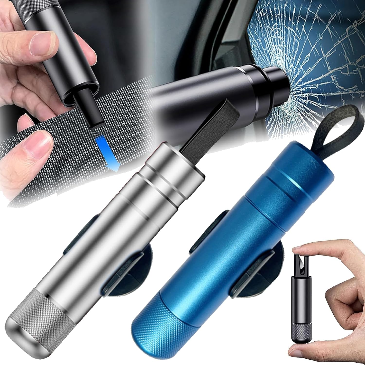 Amazon.com: Safehammer Glass Breaker, Safety Hammer and Seatbelt Cutter ...