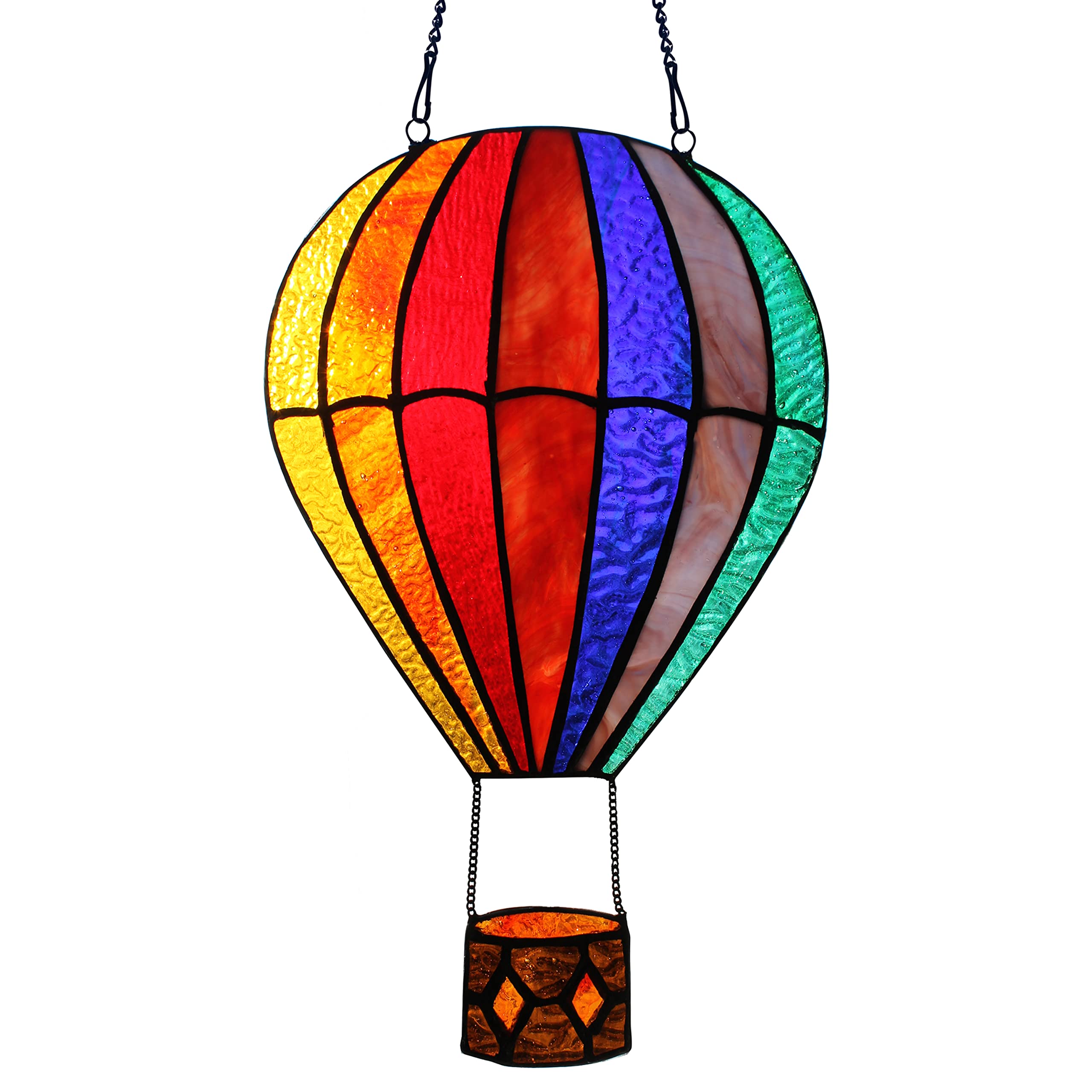 Amazon.com: RIVER OF GOODS - 11" High Tiffany-Style Hot Air Balloon ...