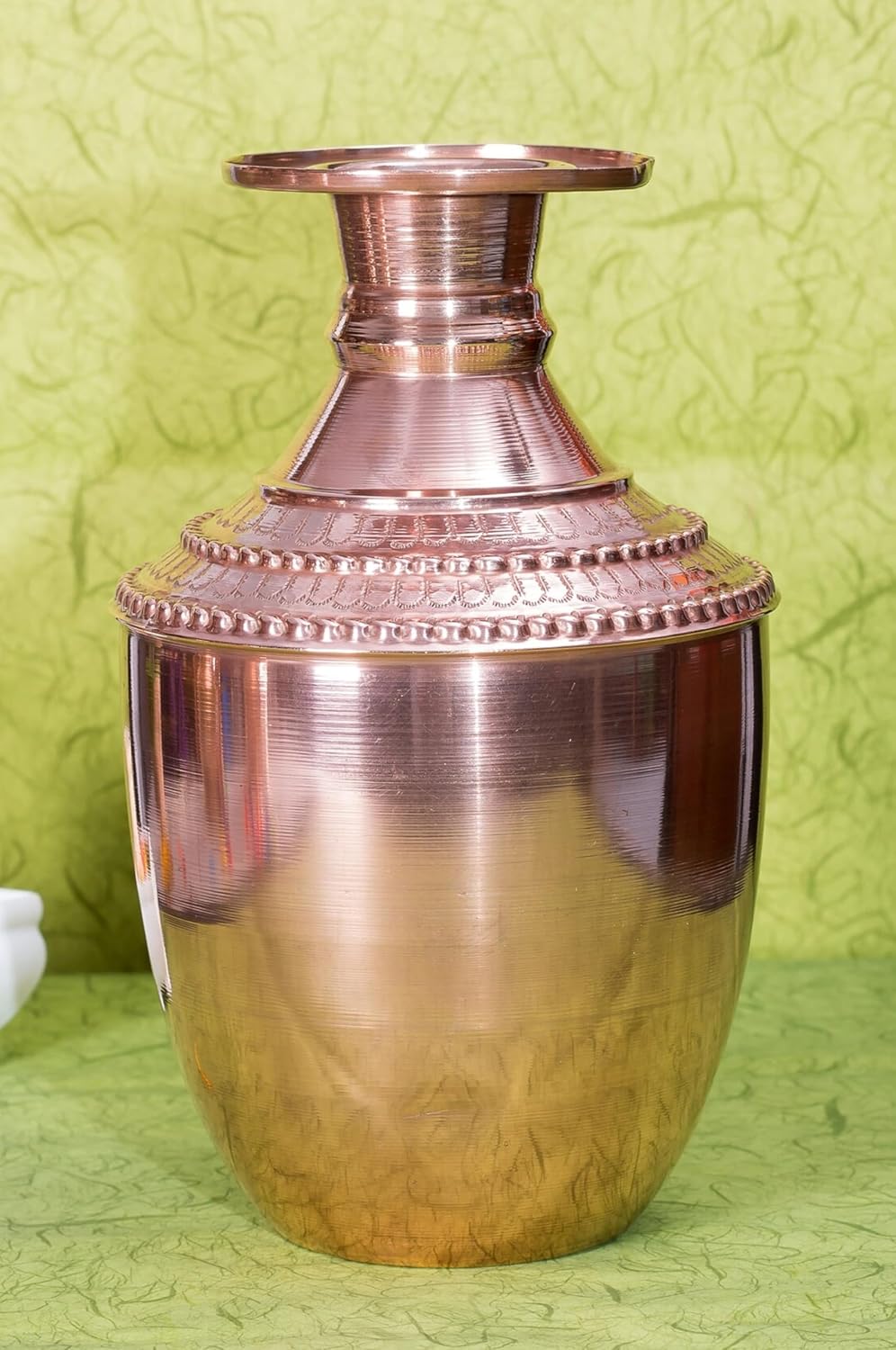 Amazon.com: QT Handcarved, Pure Copper Water Pot Kalash Lota for Pooja ...