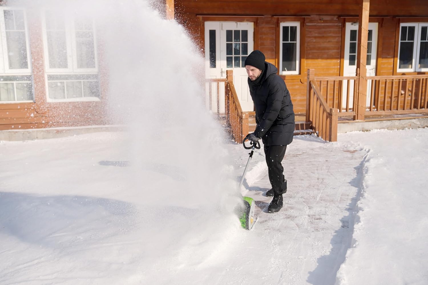 Greenworks 2605602 40V 12-Inch Brushless Snow Shovel Battery and ...