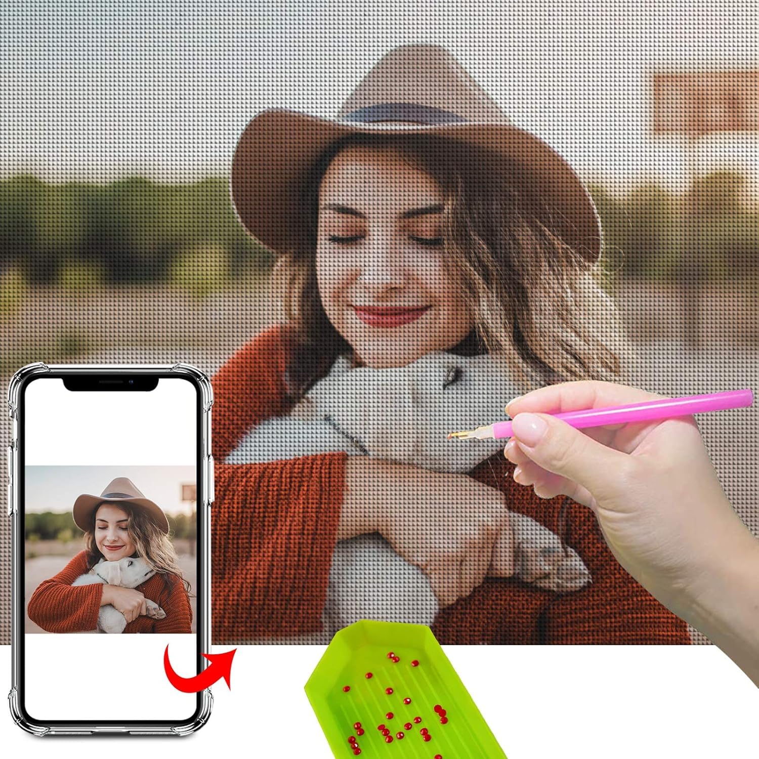 Amazon.com: Fxddya Custom Diamond Painting, Personalized Diamond Art ...