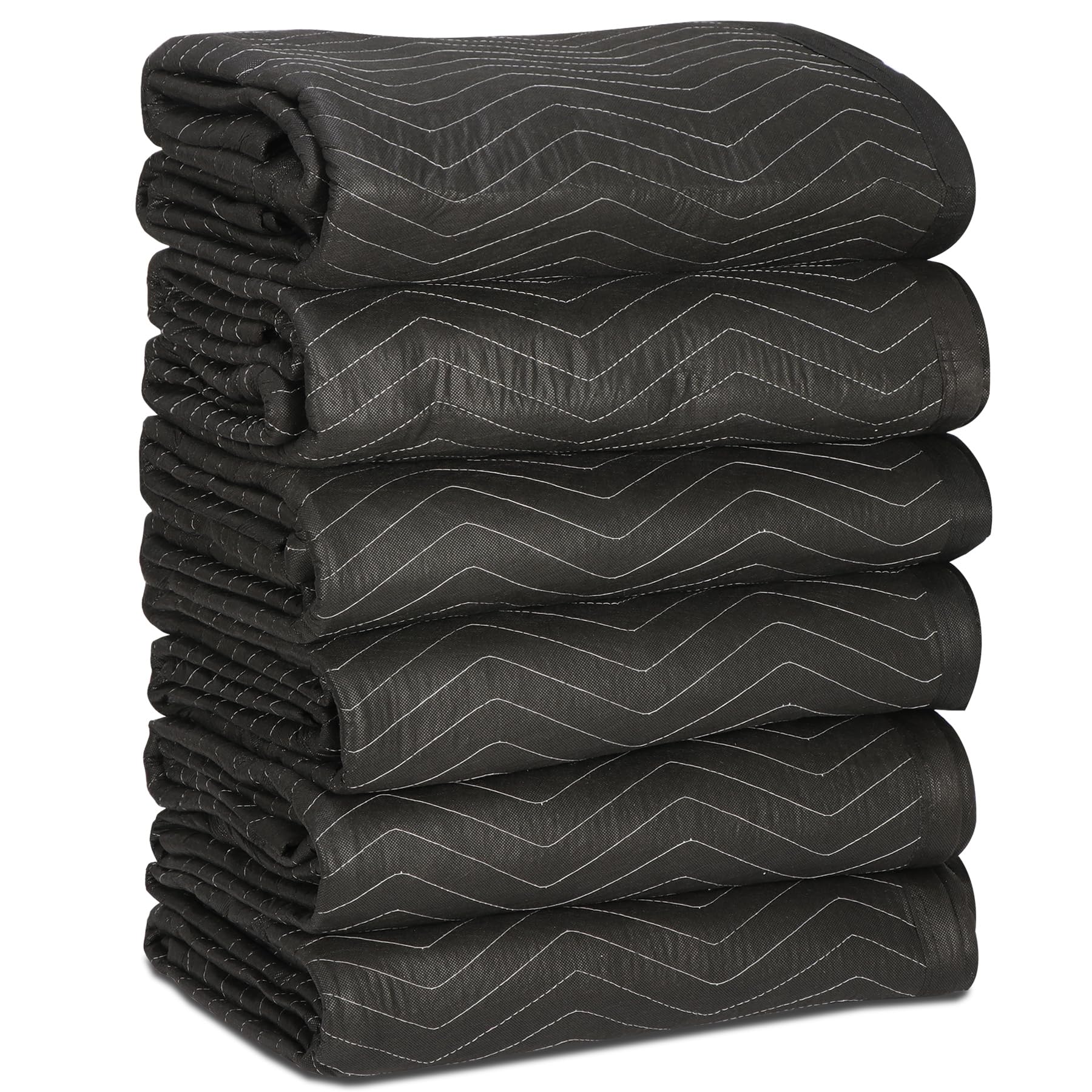 Amazon.com: 6 Moving Packing Blankets 80 x 72 Inches (65 lb/Dozen ...