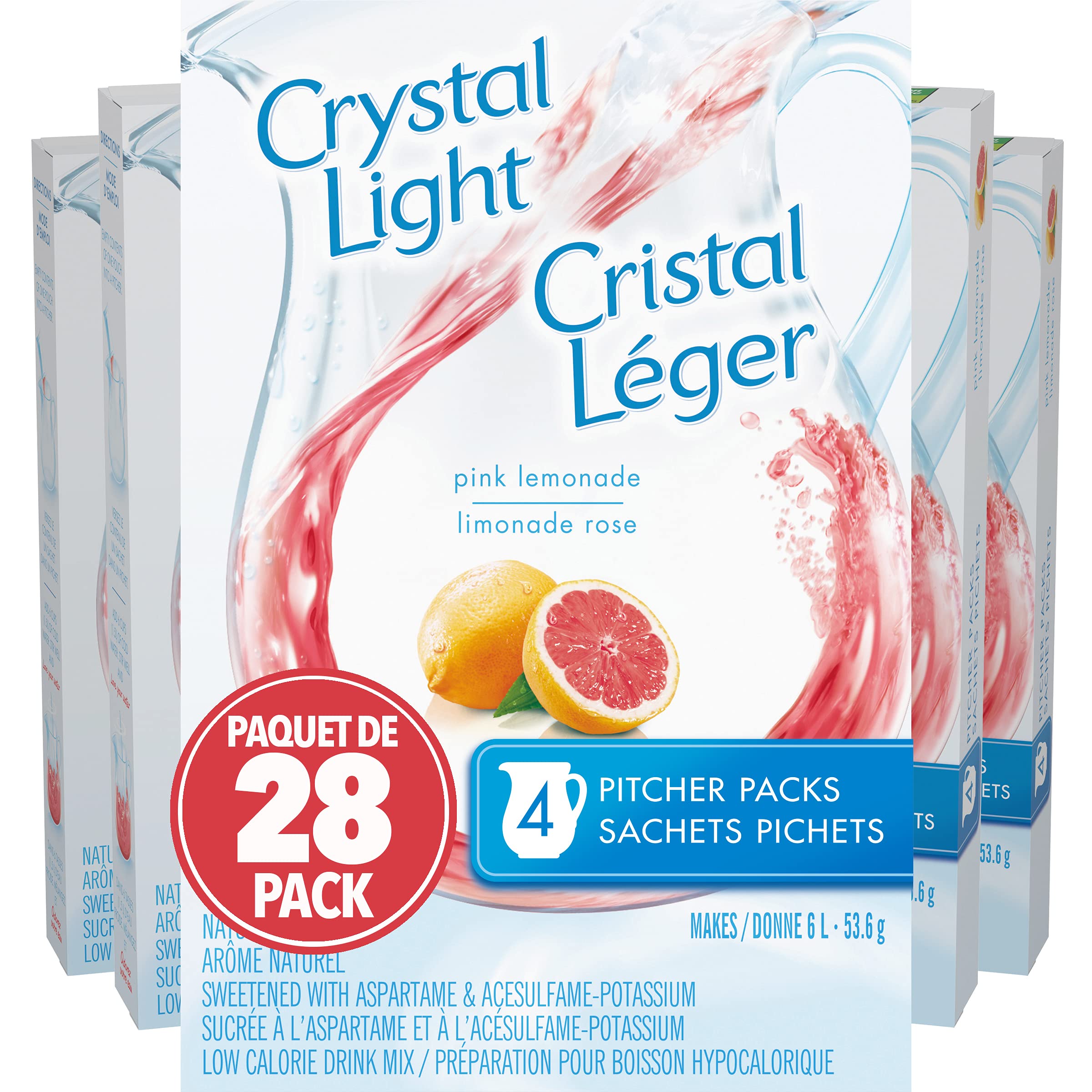 Crystal Light Pitcher Packs, Pink Lemonade : Amazon.ca: Grocery ...