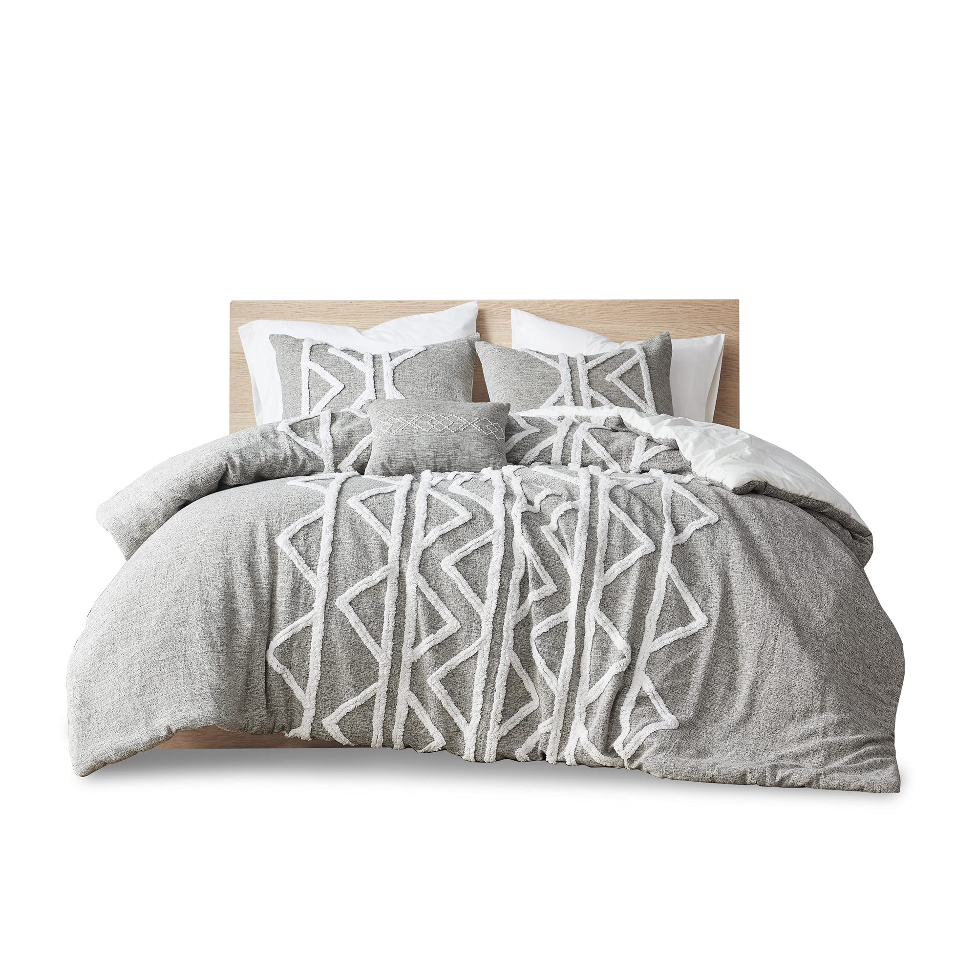 INK+IVY Hayes 100% Cotton Comforter Mid Century Modern Design Chenille ...