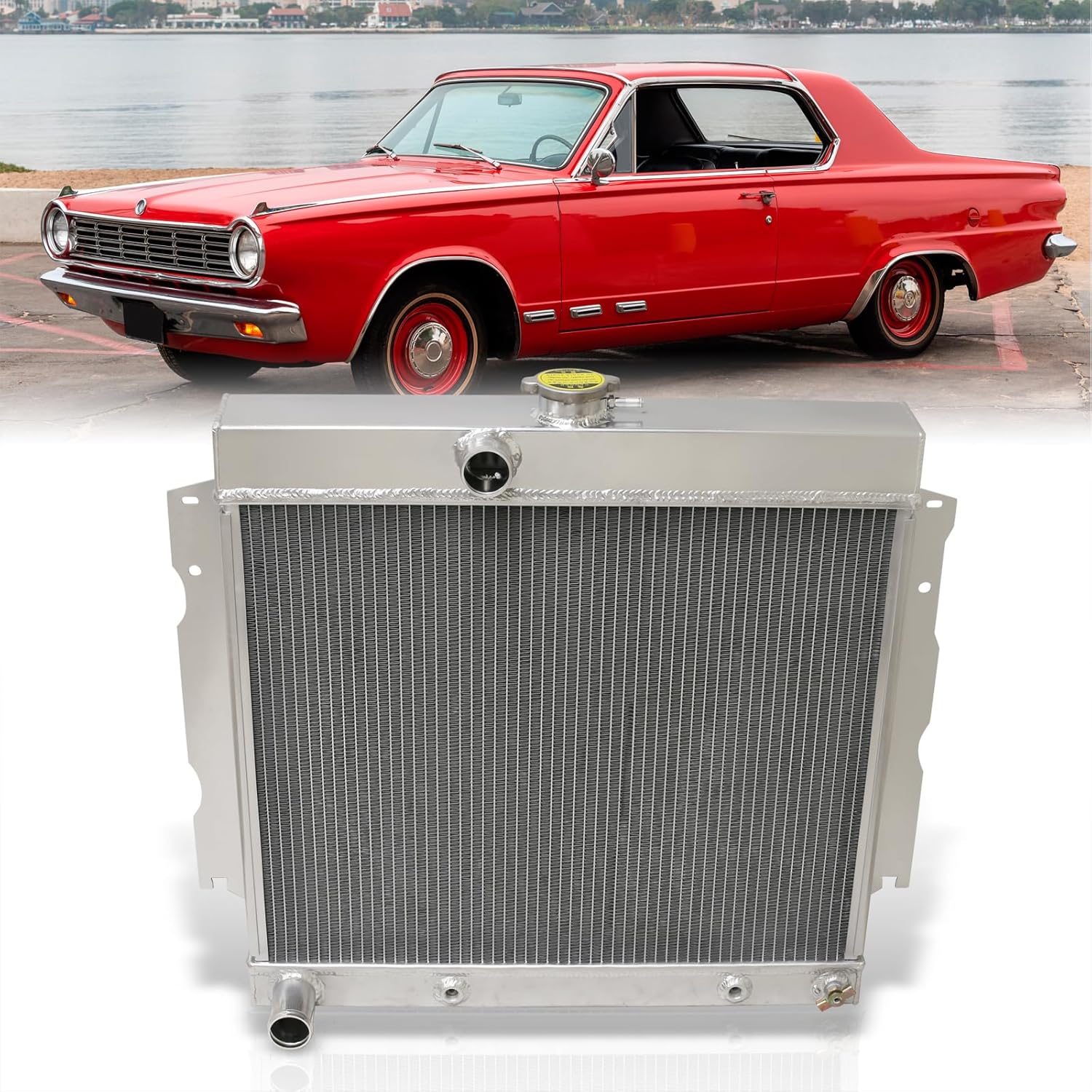 Amazon.com: AJP Distributors Tri Core 3-Row Full Aluminum Radiator ...