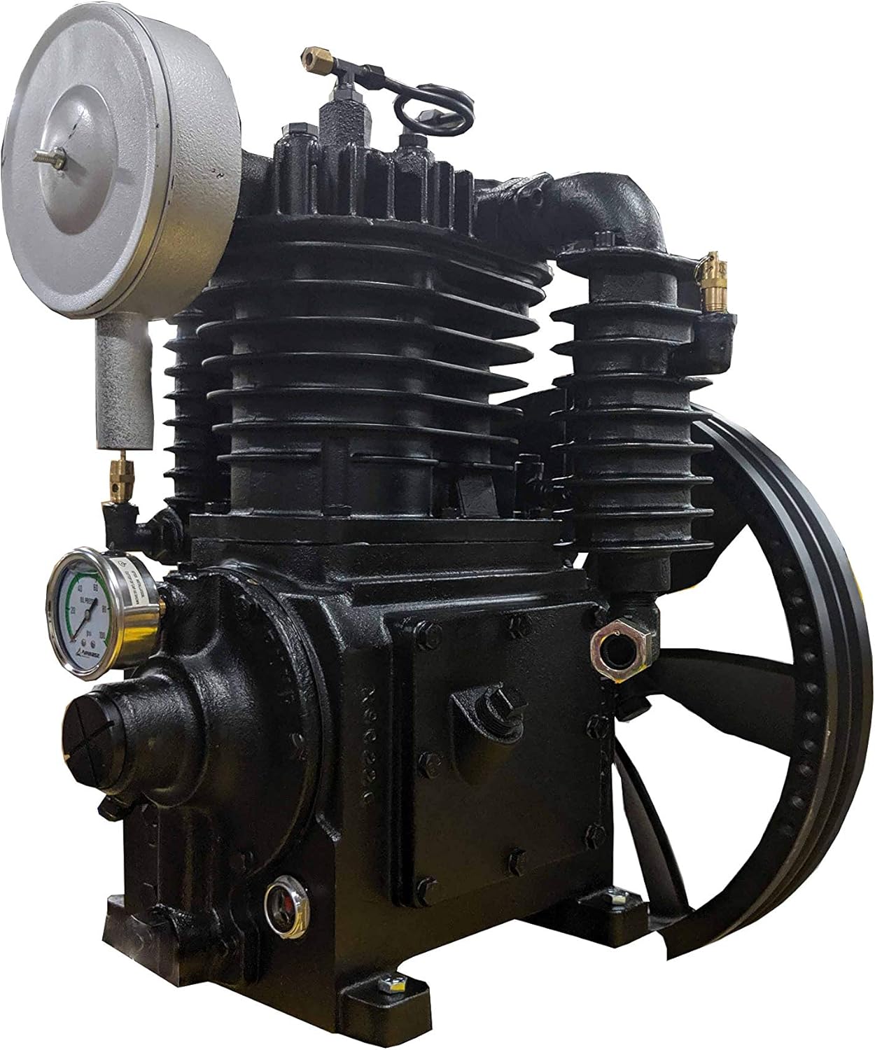 Emax Compresor esp05V080i1Industrial Plus 5HP 1PH 80Galón Vertical ...