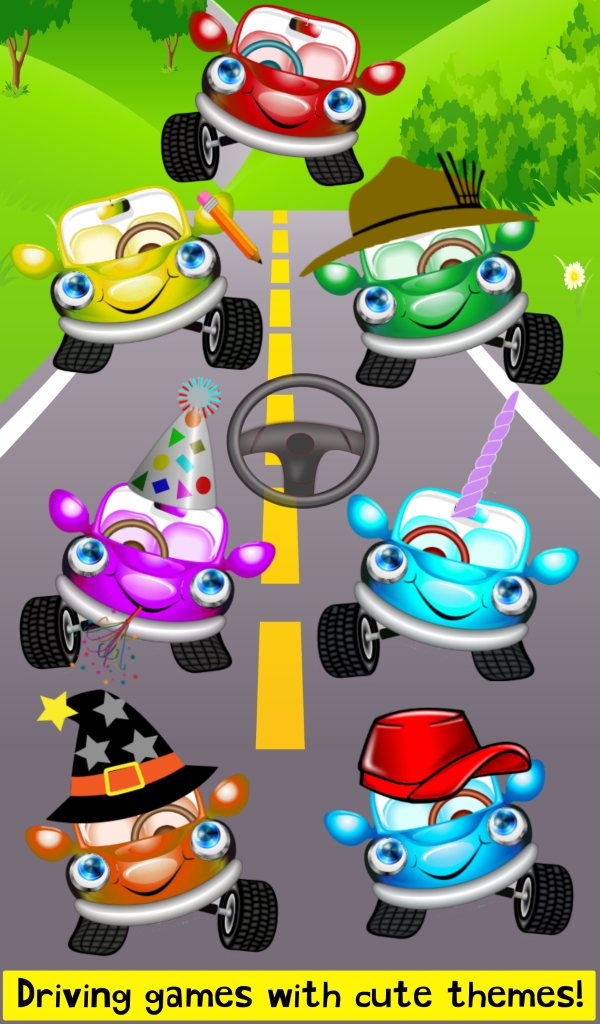 Car Puzzle Games for Toddlers! Easy Toddler Cars Racing Games for Ages ...