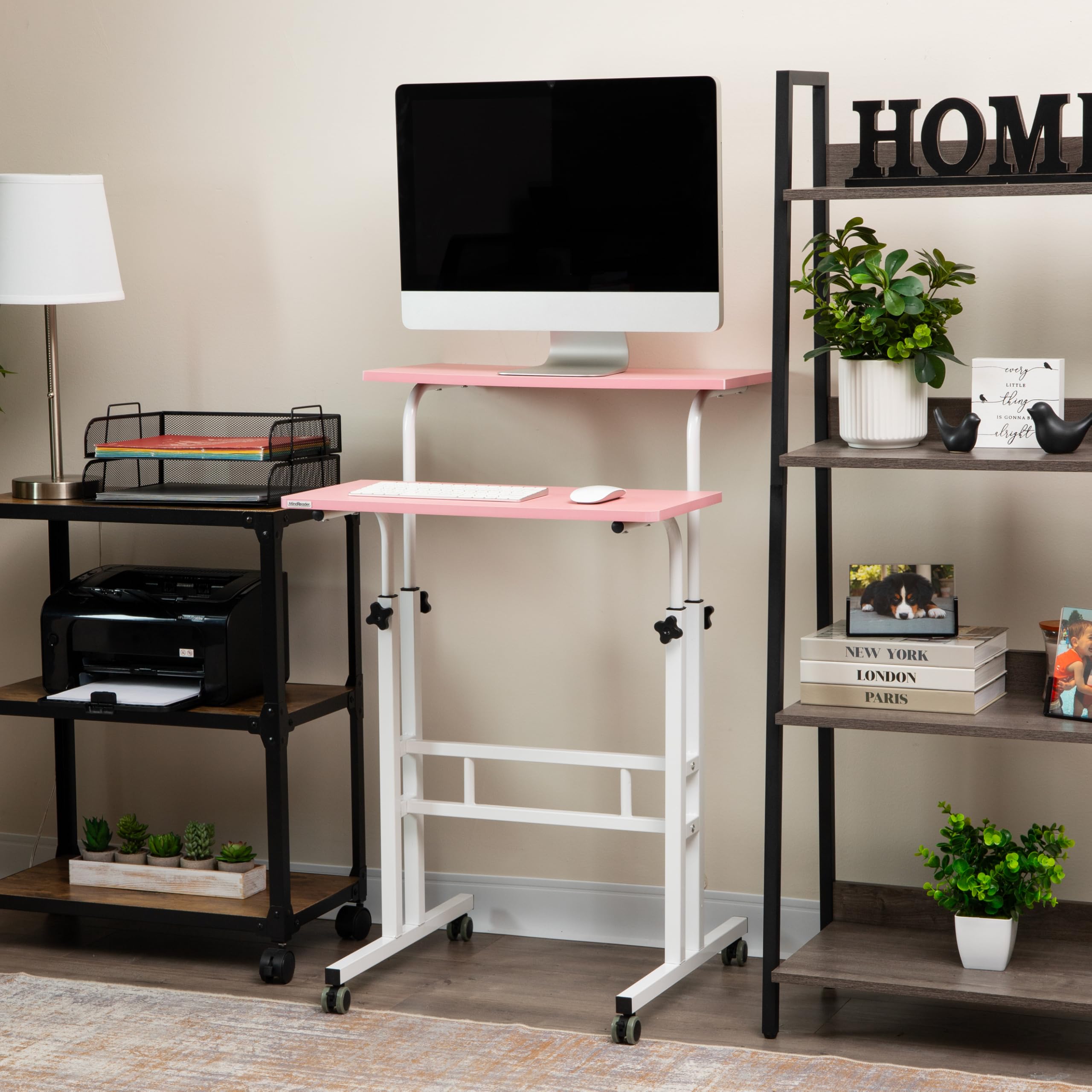 Snapklik.com : Standing Desk, Adjustable Height, Computer Desk, Laptop ...
