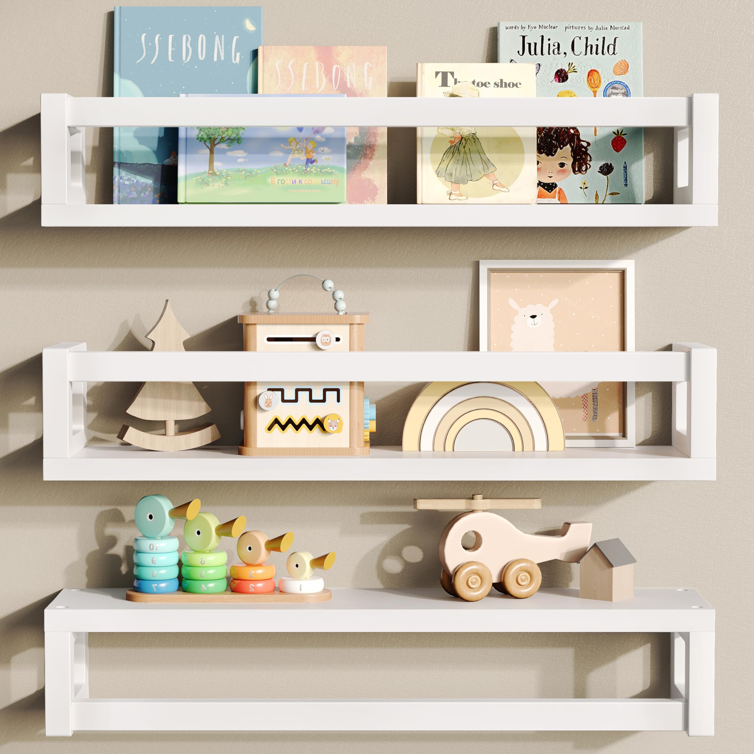 Amazon.com: TidyCorner Shelves for Wall, Nursery Book Shelves 4.72 ...