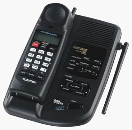 Amazon.com : Toshiba FTX988BK 900MHz Digital Spread Spectrum Cordless ...
