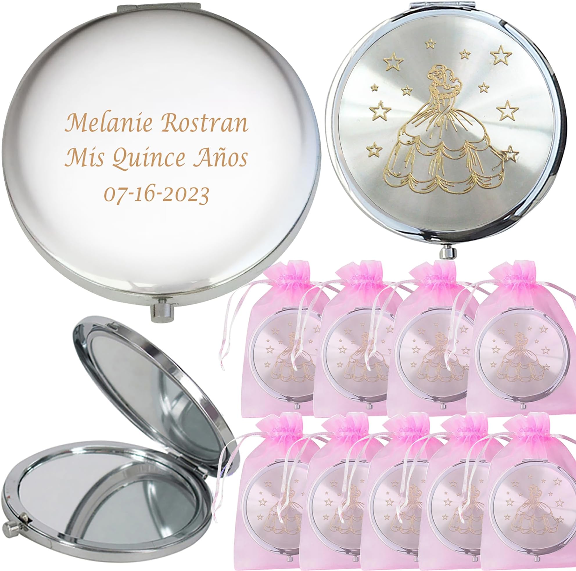 Amazon.com: WE Personalized Cinderella Compact Mirror Favors (12 PCS ...