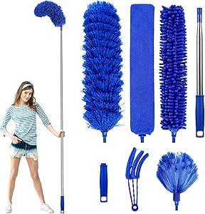 Amazon.com: Microfiber Feather Duster 7PCS-Extendable & Bendable ...