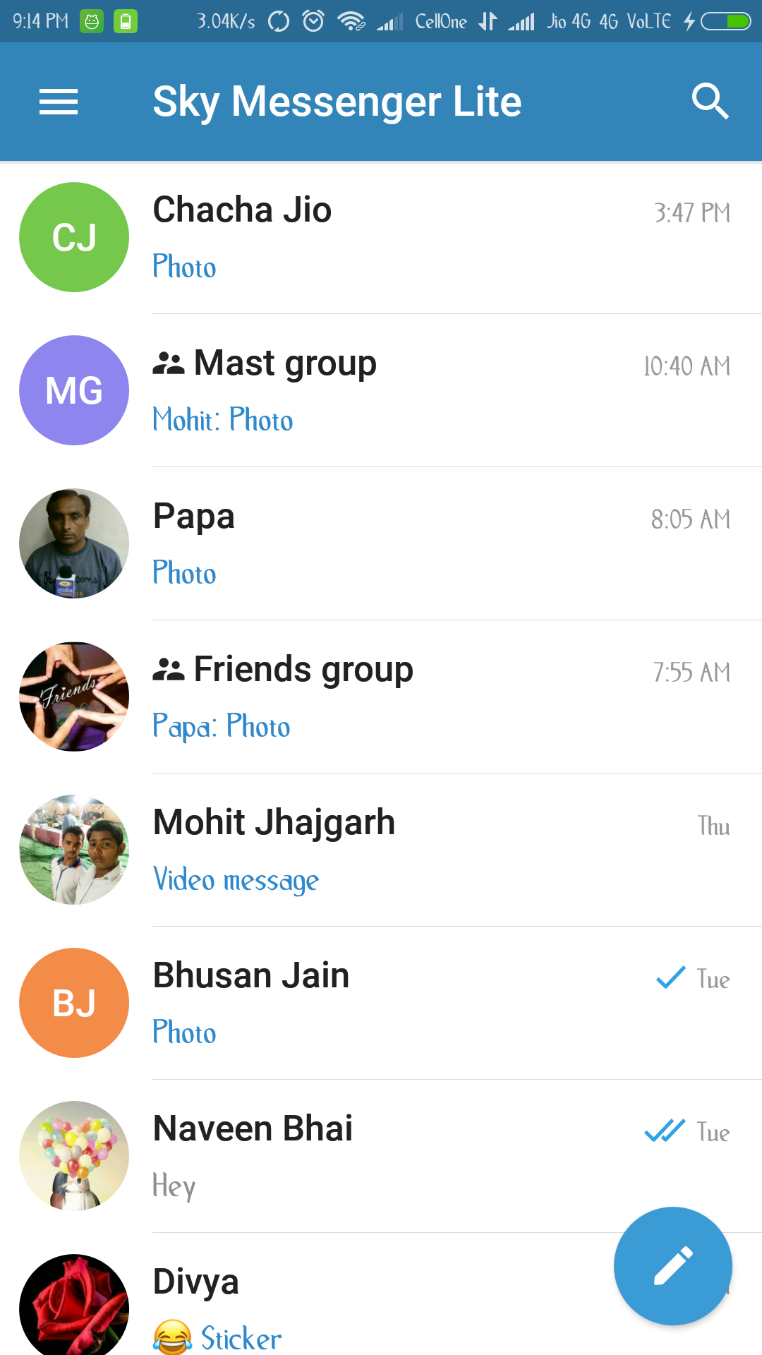 Sky Messenger Lite - App on Amazon Appstore