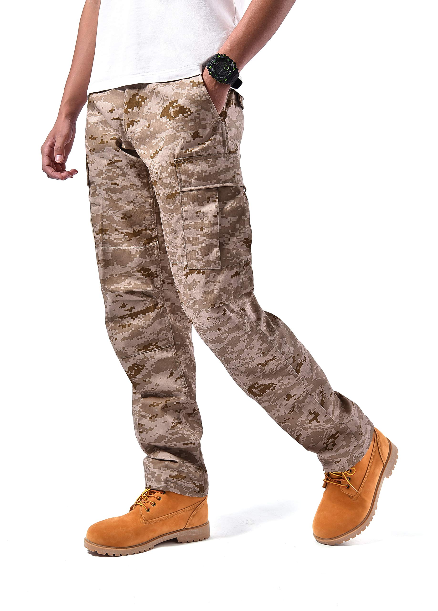 Snapklik.com : BACKBONE Mens Fashion Bright Camouflage Cargo Pants ...