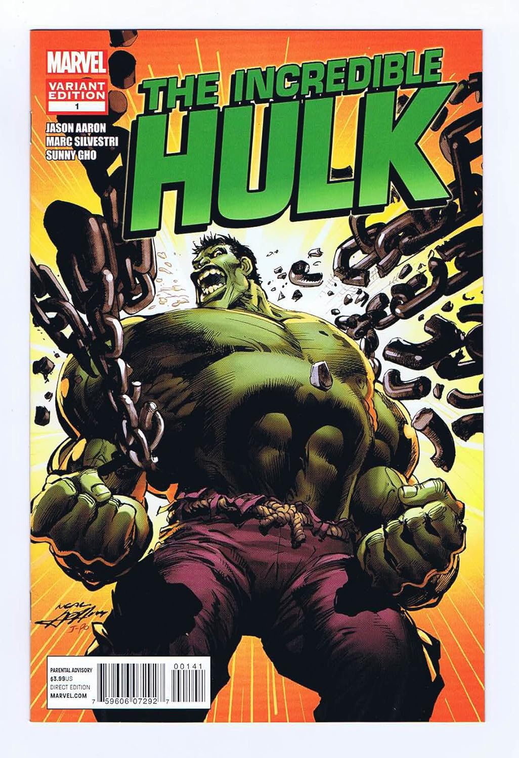 Amazon.com: Incredible Hulk #1 Neal Adams 1 in 25 Variant NM- 2011 ...