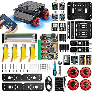 Makeblock mBot Mega Robot Kit de coche con ruedas Mecanum, kit de ...