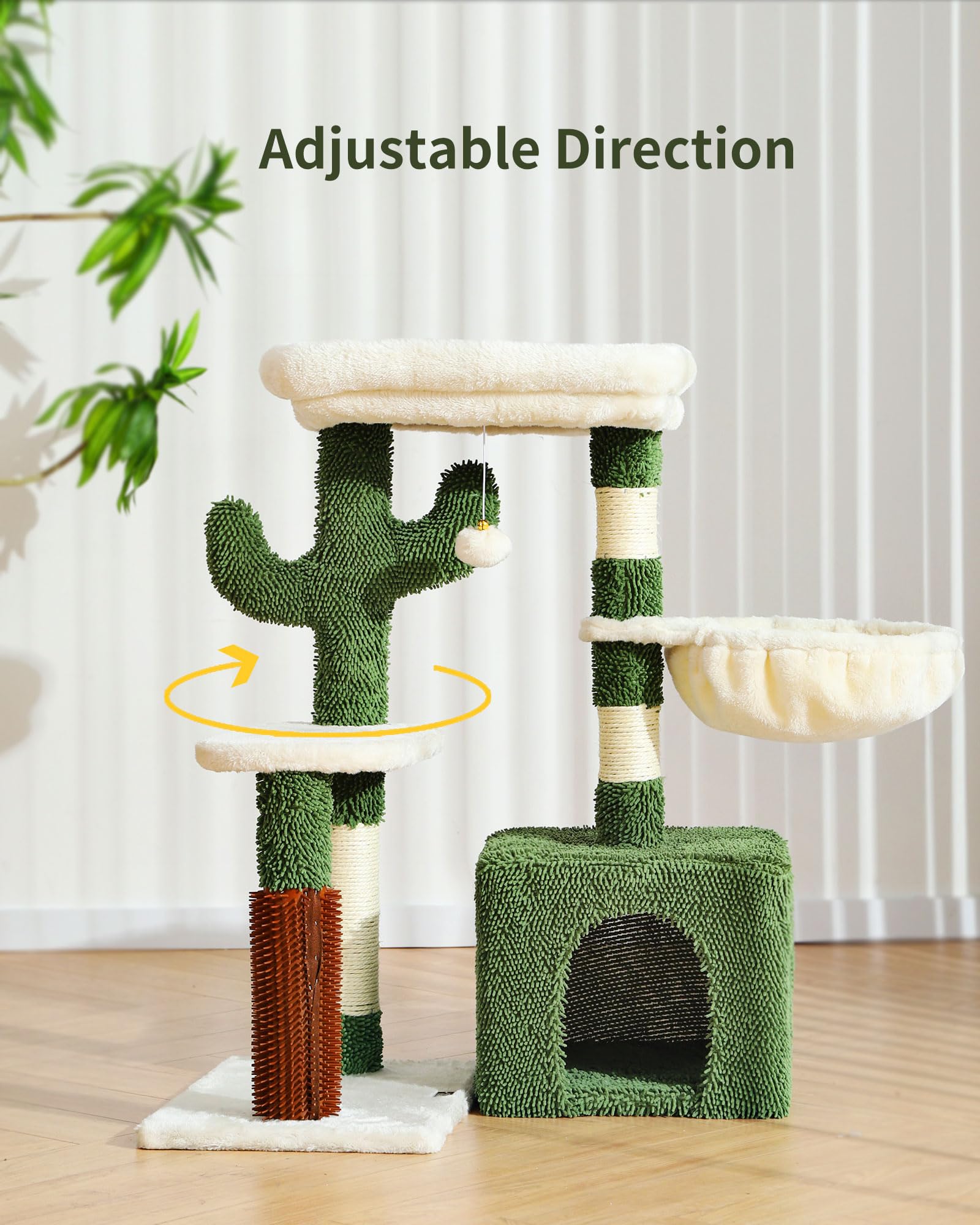 Snapklik.com : Hoopet Cat Tree,32 Inch Cute Cactus Cat Tower For Indoor ...