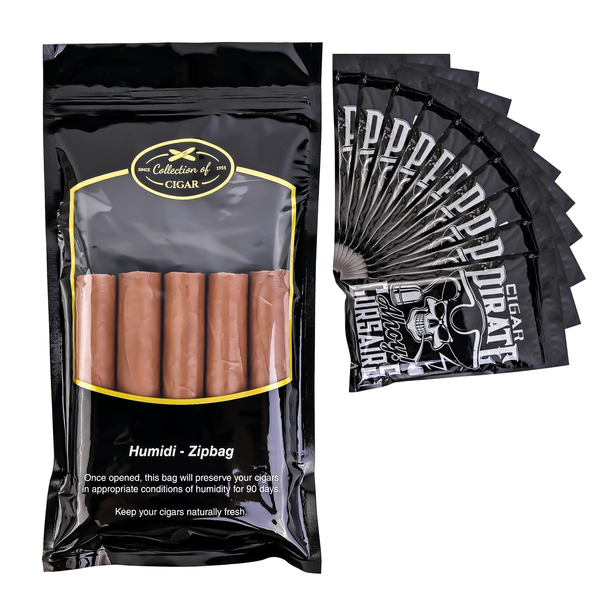 Amazon.com: ZrCoin Cigar Humidor Bags,10 PCS Cigar Bags Ziplock Humidor ...