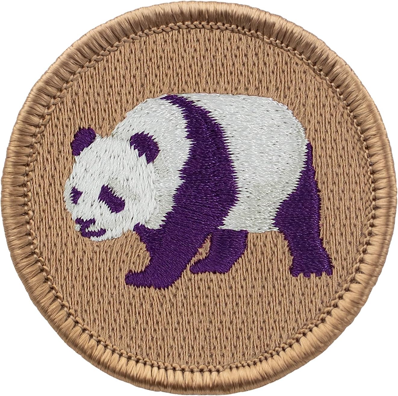 Amazon.com: Purple Panda Patrol Patch - 2" Diameter Round Embroidered ...