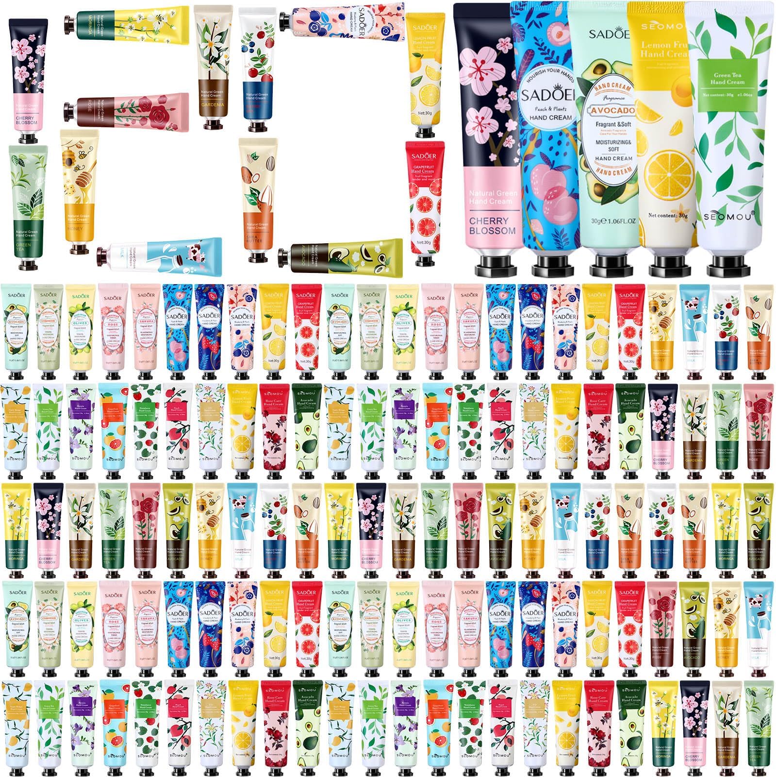 Amazon.com : Dansib 120 Pack Hand Cream Gifts Set for Women Mini Lotion ...