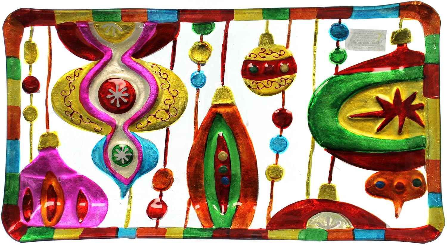Amazon.com: LS Arts Christmas Ornament Platter, 14.75" x 8" : Home ...