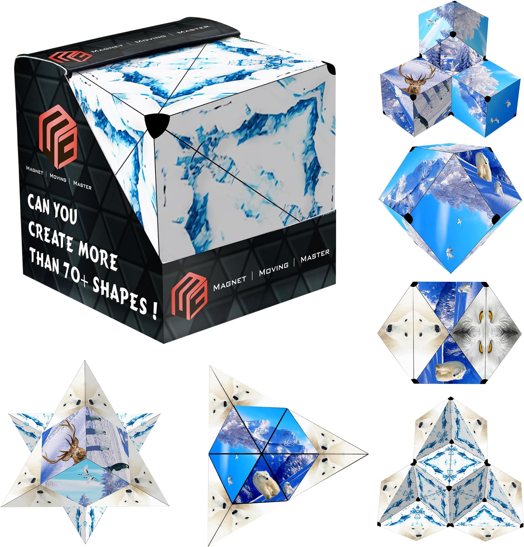EHRLE Shape Shifting Box Puzzle Cube, Shifting Shape Magic Cube Puzzle ...