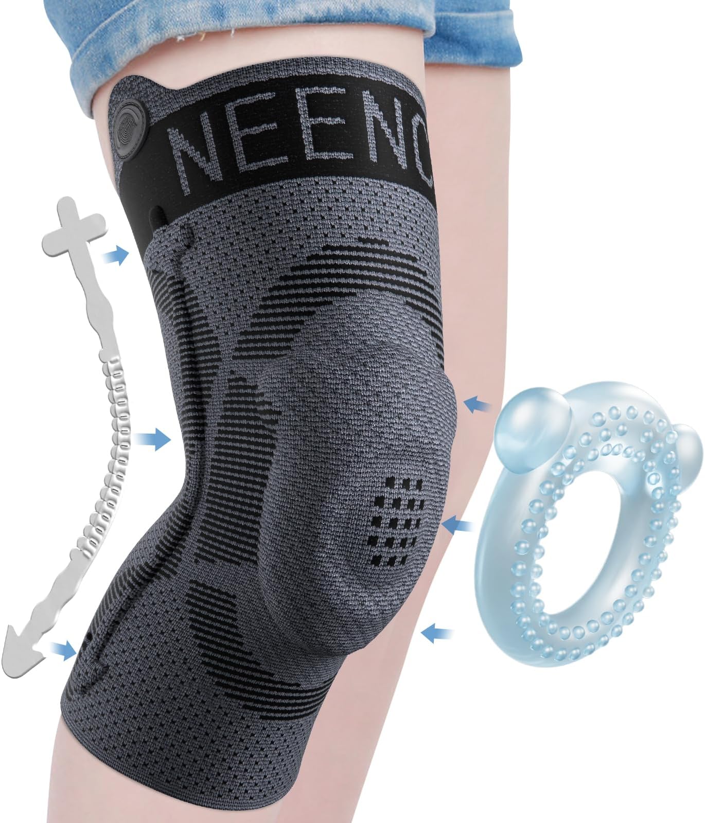 Amazon.com: NEENCA Kids Knee Brace Sleeve, Youth Knee Compression ...