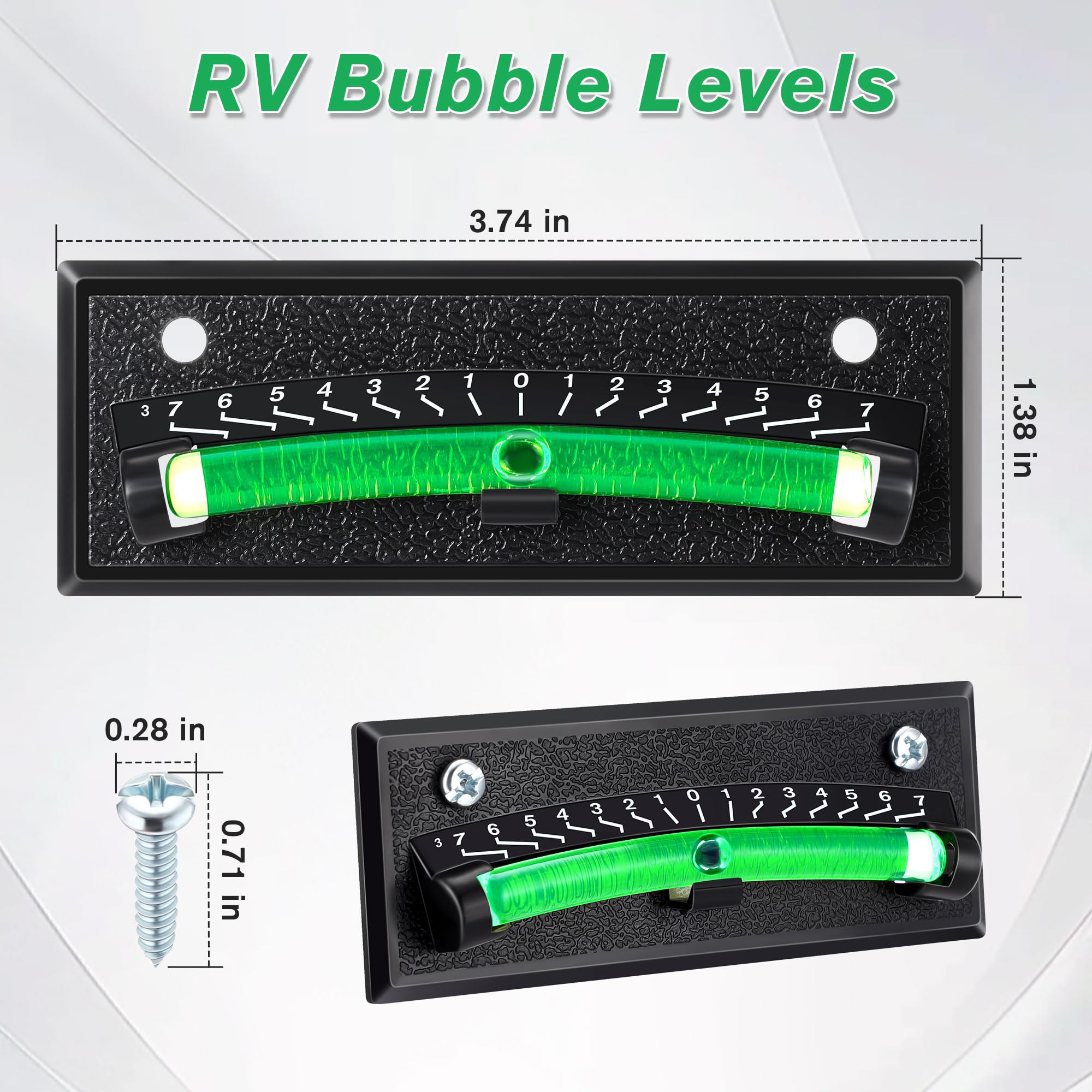 Snapklik.com : 2 Pack Rv Level Bubble,graduated Scale Levels For ...