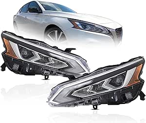 Amazon.com: ALLIGATOR AUTO LIGHTS Headlamps Compatible with Nissan ...