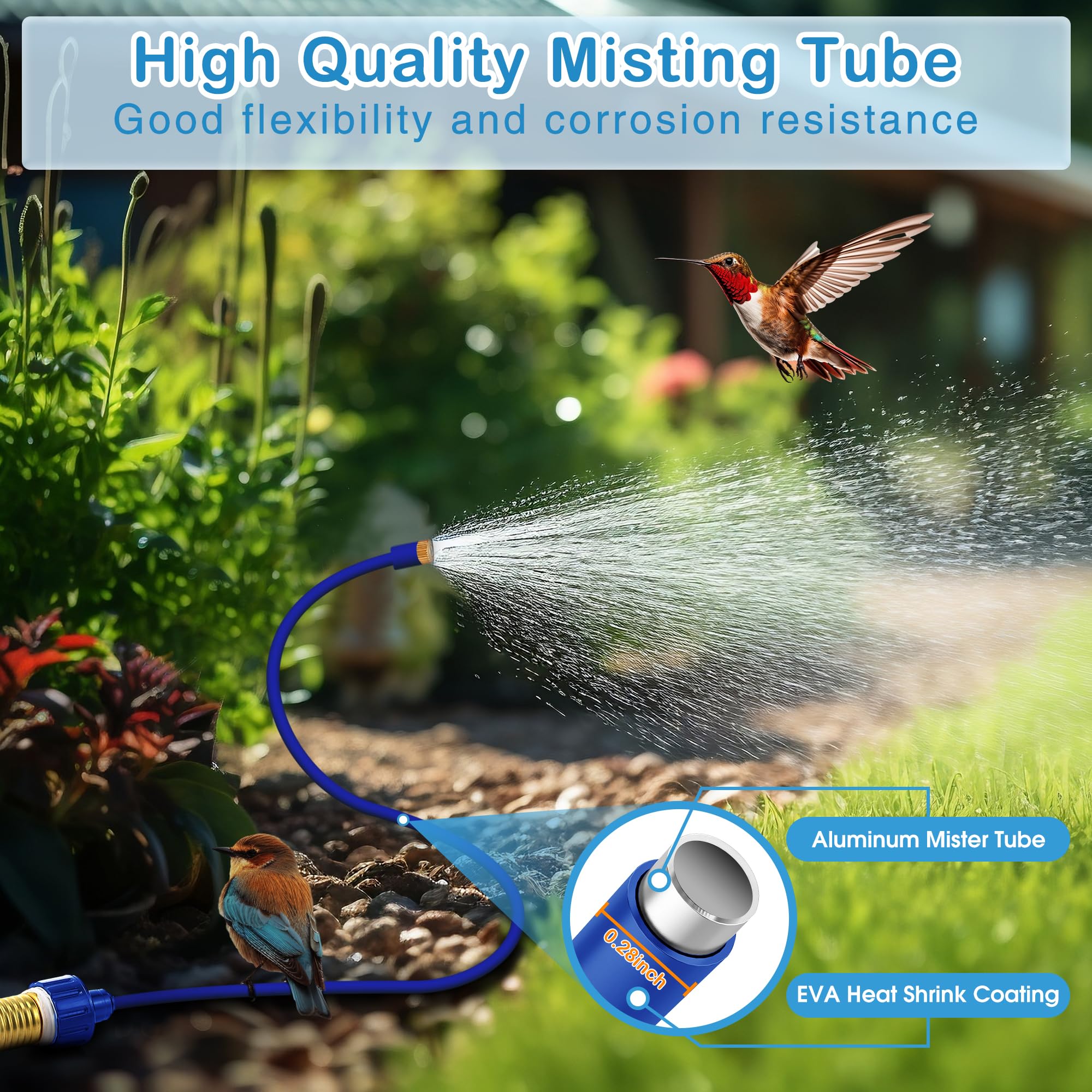 Snapklik.com : Dunkive 2 Pcs 60 Inch Hose Misters For Outside Patio ...