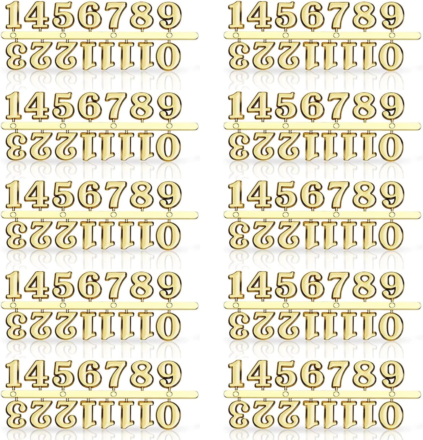 Amazon.com: ZERIRA 10 Pieces Clock Numerals Kit DIY Digital Clock ...