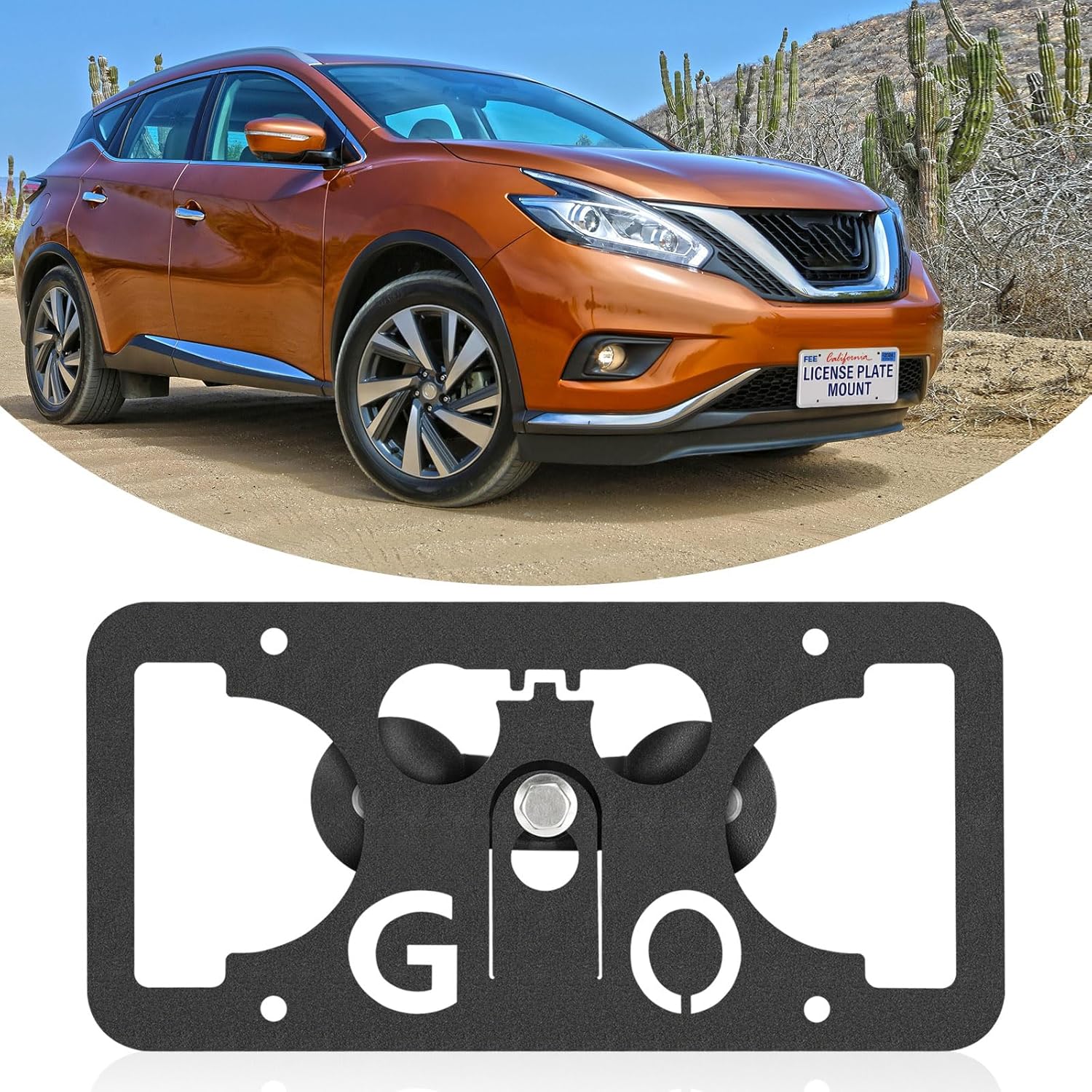 Amazon.com: No Drill Front License Frame Compatible with Nissan Armada ...