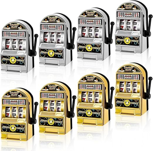 Amazon.com: Deekin 12 Pcs Slot Machine Bank Mini Slot Machine Toy with ...