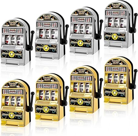 Amazon.com: Deekin 12 Pcs Slot Machine Bank Mini Slot Machine Toy with ...