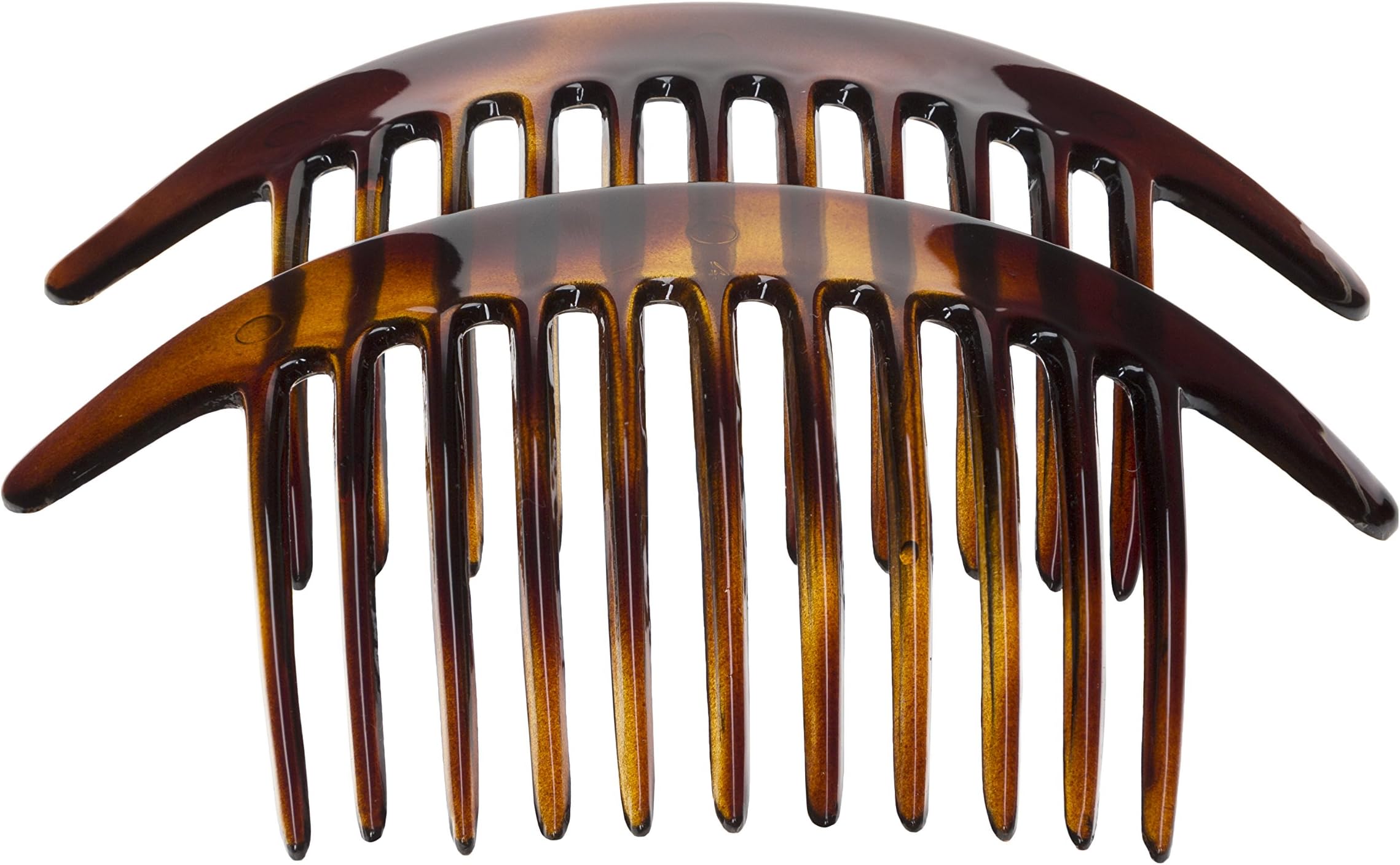 Amazon.com : France Luxe Belle Interlocking Comb Pair - Tortoise ...
