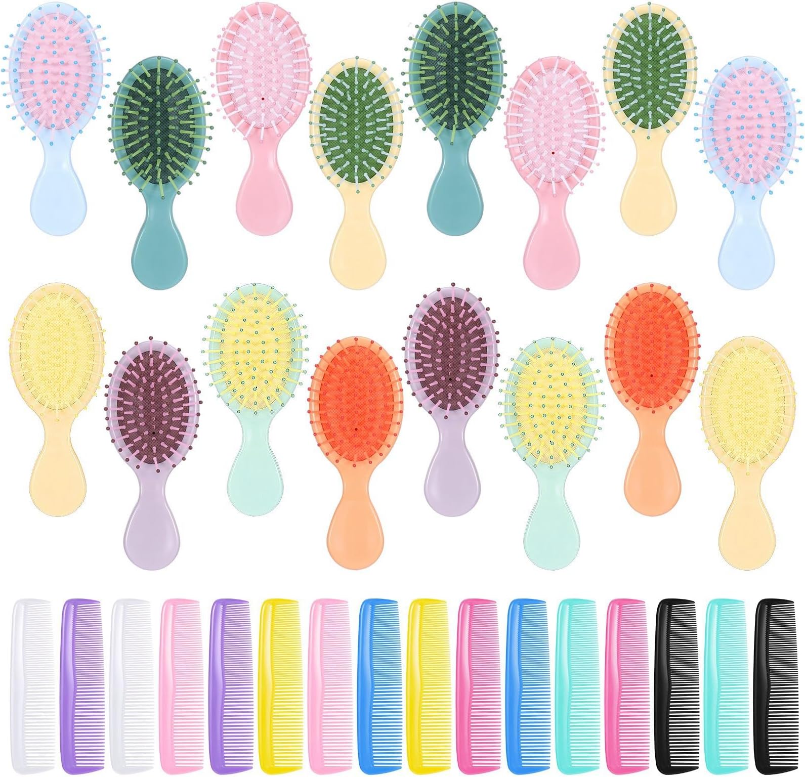 Amazon.com : 56 Pieces Mini Hair Brush, Detangling Hair Combs Set ...