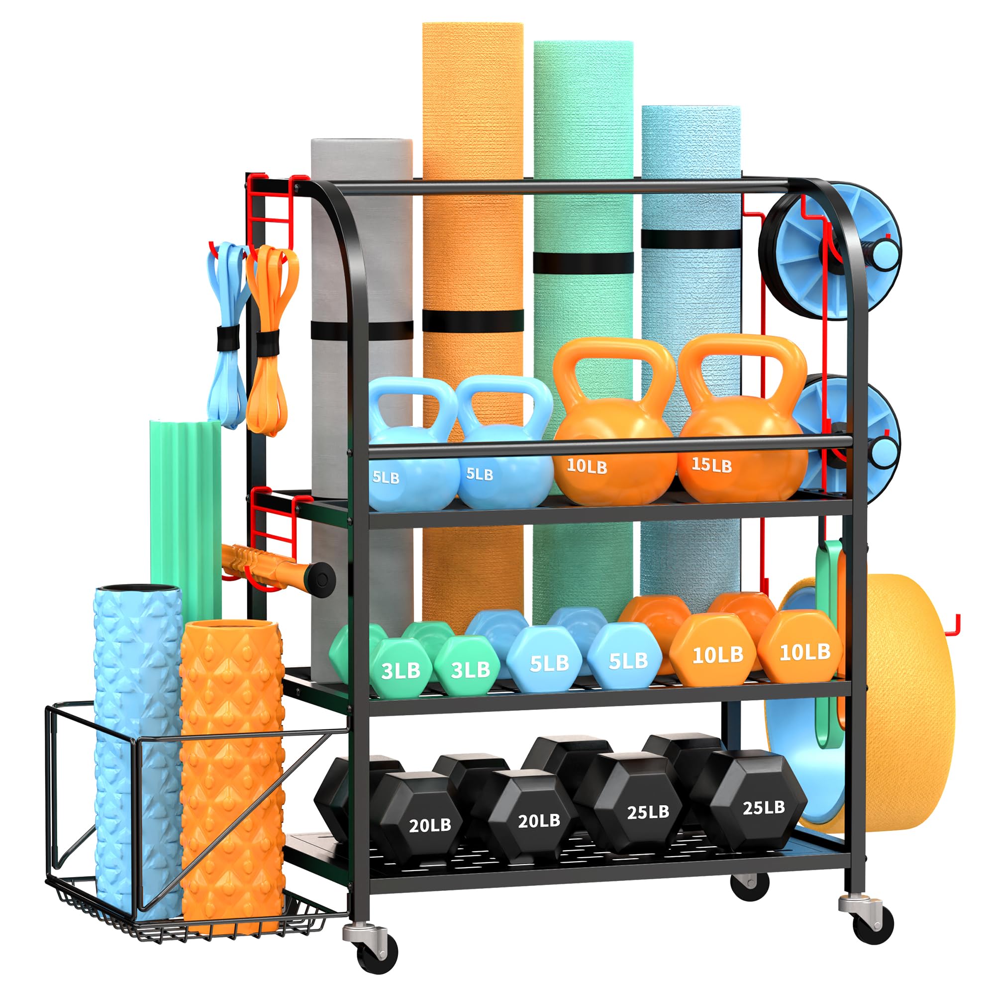 Amazon.com : Dumbbell Rack, Weight Rack for Home Gym, 3-Tier 600LBS ...