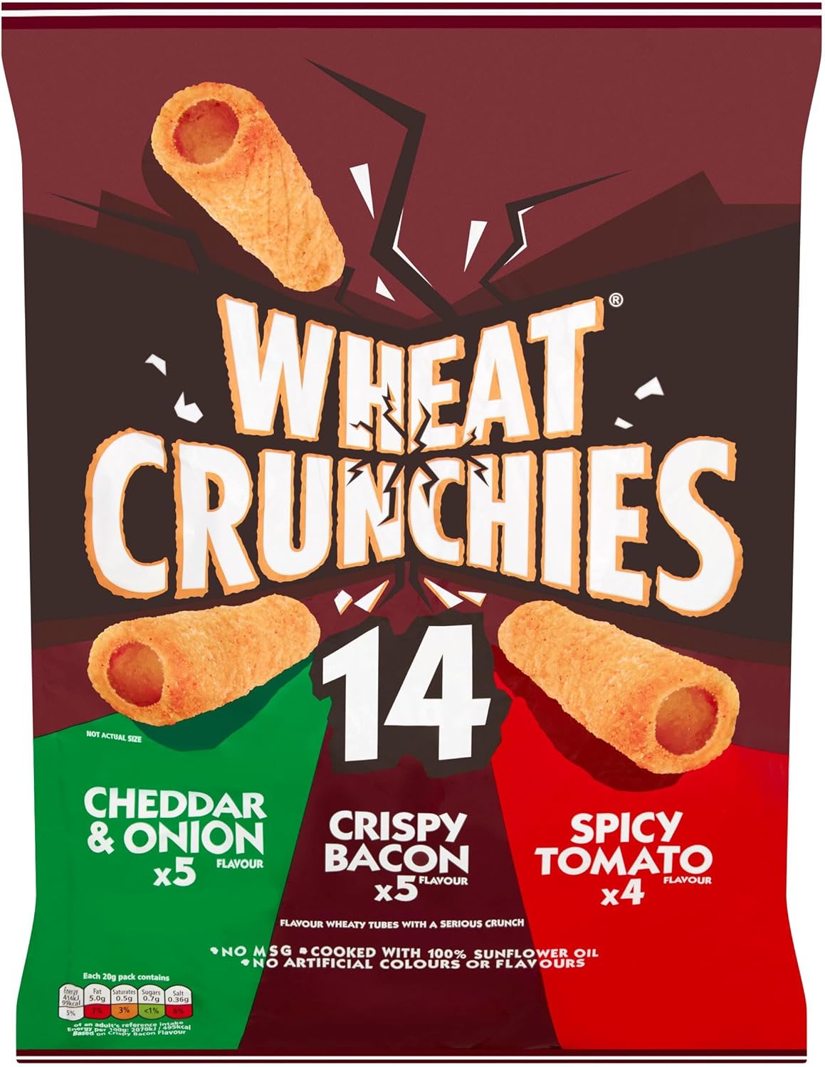 Wheat Crunchies Variety Multipack Crisps 14 Pack : Amazon.co.uk: Grocery